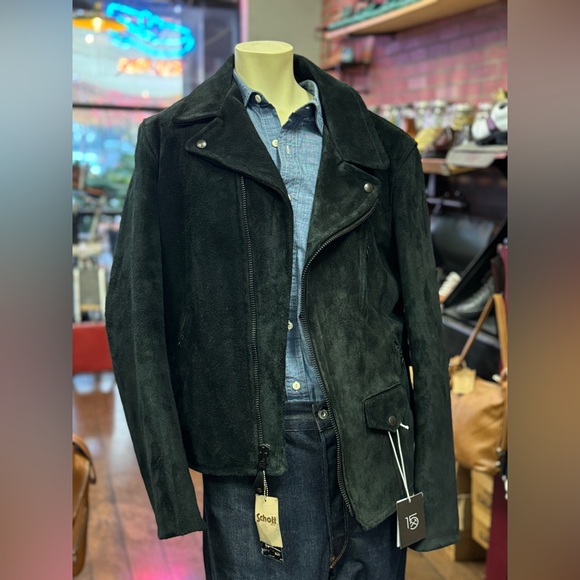 Schott NYC | Jackets & Coats | 3sixteen Schott Suede Leather Biker ...